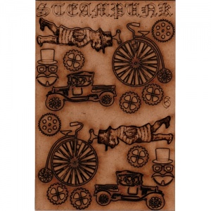 Mini Steampunk Motifs Wood Shapes 6 for altered art and crafts